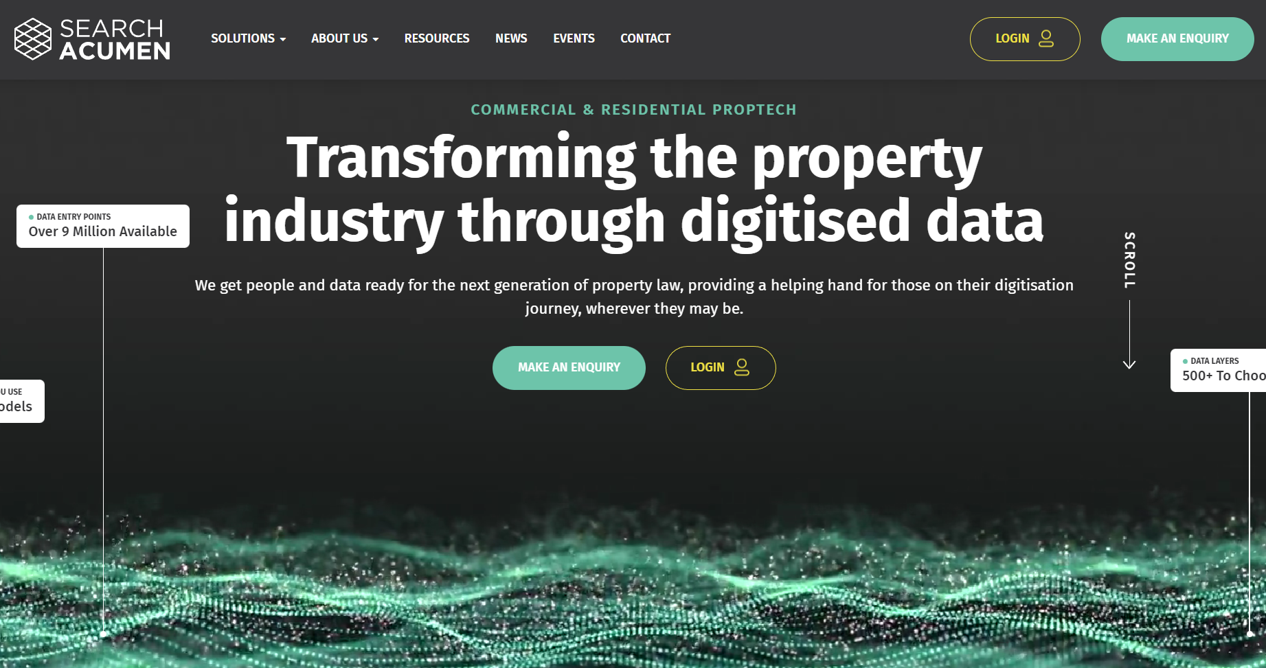 New-look website for property data leader, Search Acumen