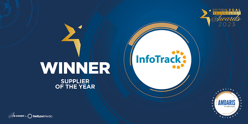 InfoTrack: Supplier of the Year at British Legal Technology Awards
