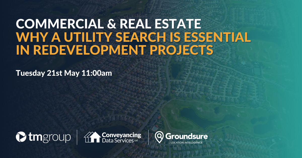 tmgroup webinar: Utility search essential in redevelopment projects